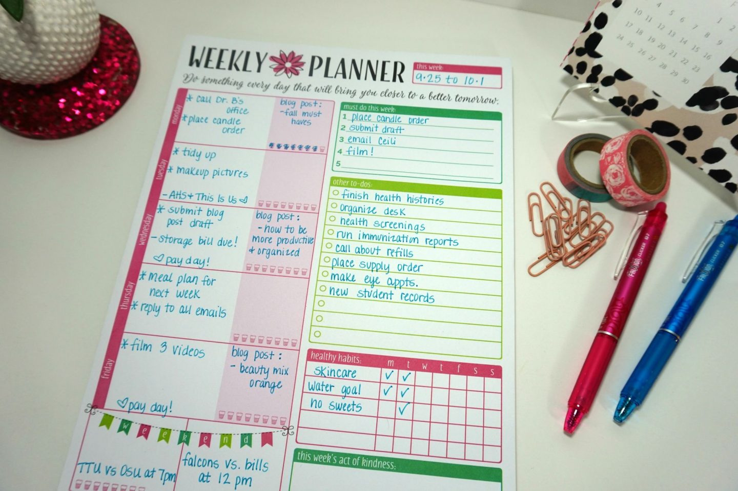 Tips To Get You Organized & Be More Productive - Beauty With Lily